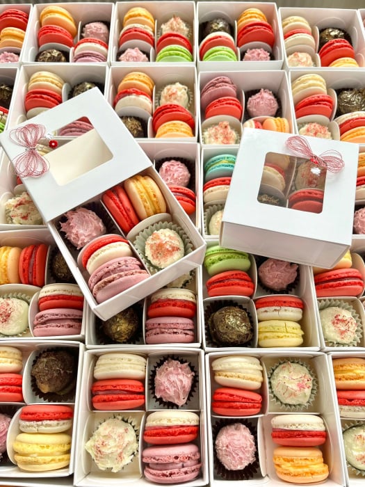 CUTIE 4 PRALINE, 8X8X4 CM, ALB, SET 5 • MDG Print